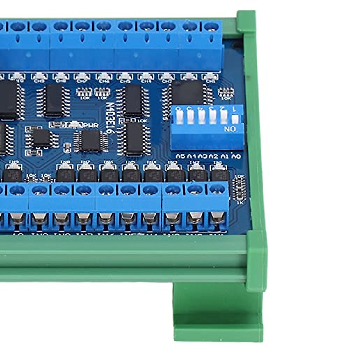 16 Channel Expansion Board, Power Supply Control Module DC 6.5‑30V Simple Wiring Less Interference for Smart Home for Surveillance System(with Shell)