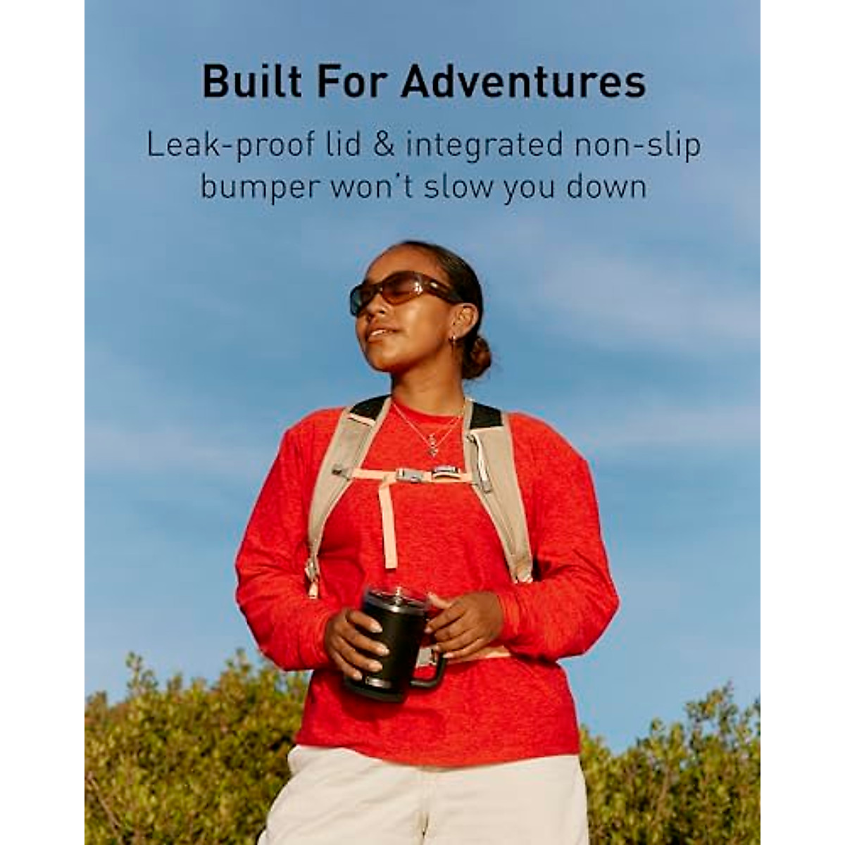 CamelBak Thrive Leak-Proof 16 oz Mug, Insulated Stainless Steel - For travel, coffee, tea, hot beverages - Spill Proof - Cup-holder Compatible, Nordic Blue