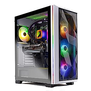 Skytech Gaming Skytech Chronos Gaming PC Desktop – AMD Ryzen 7 7700X 4.5 GHz, RTX 3070 Ti, 1TB NVME SSD, 32G DDR5 RGB, 750W Gold PSU, 360mm AIO, AC Wi-Fi, Windows 11 Home 64-bit