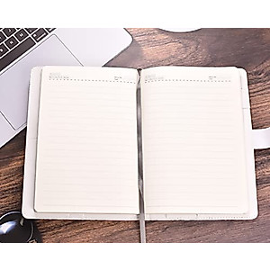 JunShop Creative Password Lock Journal Locked Diary Digital Locking Diary Notepad Book Combination Journal Diary with Lock A5 Planner Cover (Style 4)