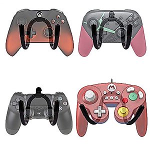 YYST Universal Game Controller Organizer Wall Rack Wall Mount Wall Clip Wall Hanger for Xbox One PS4 Switch Pro Game controller 4/PK - NO GAME CONTROLLER - No Falling
