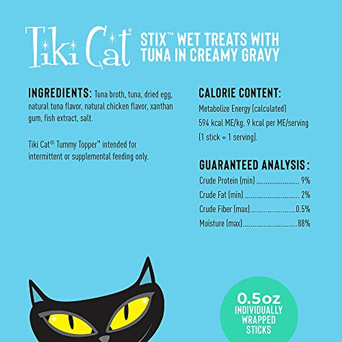 Tiki Cat Stix Tuna Mousse Treats, 0.5 oz, 12 Count (Pack of 1)