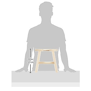 Kiso Craft Wooden Bath Chair, Healing Incense, Made in Japan, Cypress (Foot Height), Width 11.8 x Depth 10.4 x Height 11.8 inches (30 x 26.5 x 3