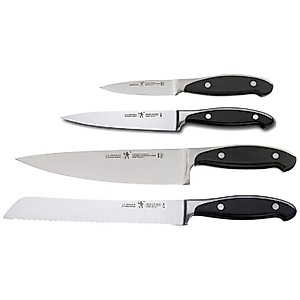 J.A. Henckels International Forged Synergy 4-Piece Starter Knife Set with 8-Inch Bread Knife
