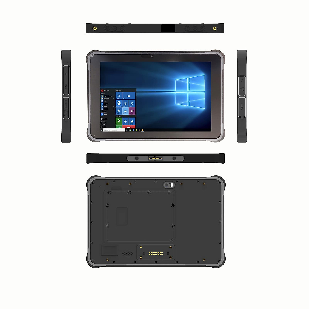 Sincoole Rugged Tablet, CPU Intel Core i5-8200Y,10.1 inch Windows 10 Pro Rugged Tablet with 2D Barcode Scanner (RAM/ROM 16GB+512GB)