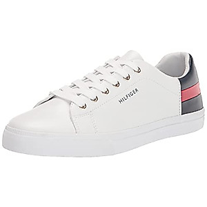 Tommy Hilfiger Women's LADDIN Sneaker, White Multi, 9.5