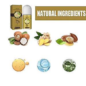 Pacx Gynecomastia Firming Ginger Roller, Gynecomastia Tightening Ginger Cream, Natural Tightening Ginger Cream Make Chest Shape Tough and Strong, Effectively Shrinks Men Chest Tightening (2pc)