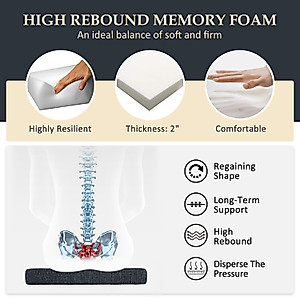 Wellsin Chair Cushions for Dining Chairs 4 Pack - Kitchen Chair Cushions with Ties and Non-Slip Backing - Dining Chair Pads 16"X16"X2", Navy