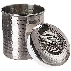 Old Dutch 4 Piece Hammered Black Pearl Canister Set