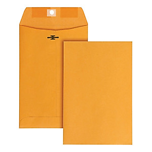 Office Depot® Brand Clasp Envelopes, 6" x 9", Brown, Box Of 100