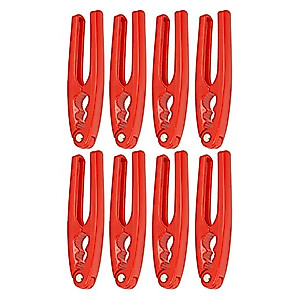 Set of 8 Red 6.5" Nutcrackers - Perfect for Lobsters, Crabs, and More - A Must-have for Seafood Get-togethers!