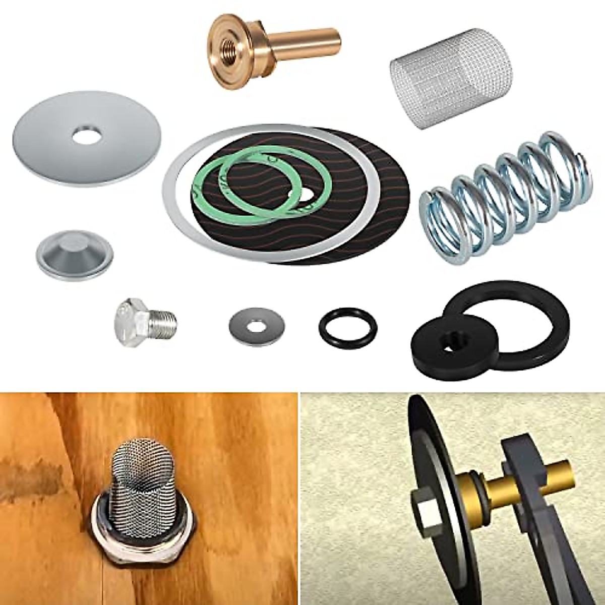 sevencow RK1-600XL Repair Kits compatible with zurn 1" Model 600XL Pressure Reducing Valves