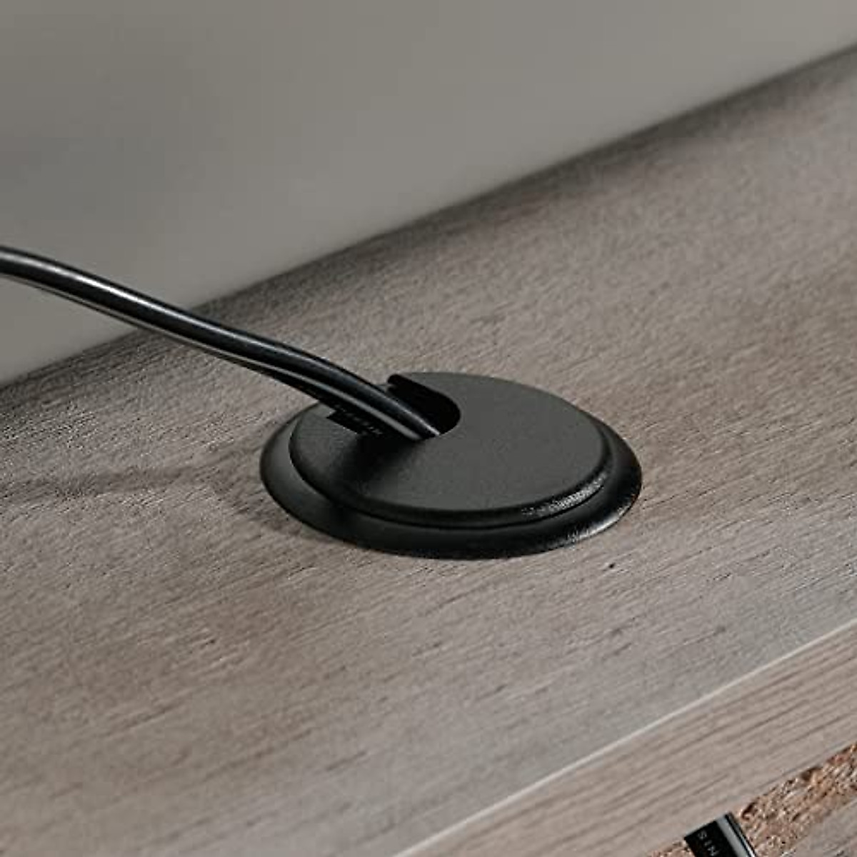 Sauder Cottage Road L-Desk, L: 65.12" x W: 58.66" x H: 29.76", Mystic Oak Finish