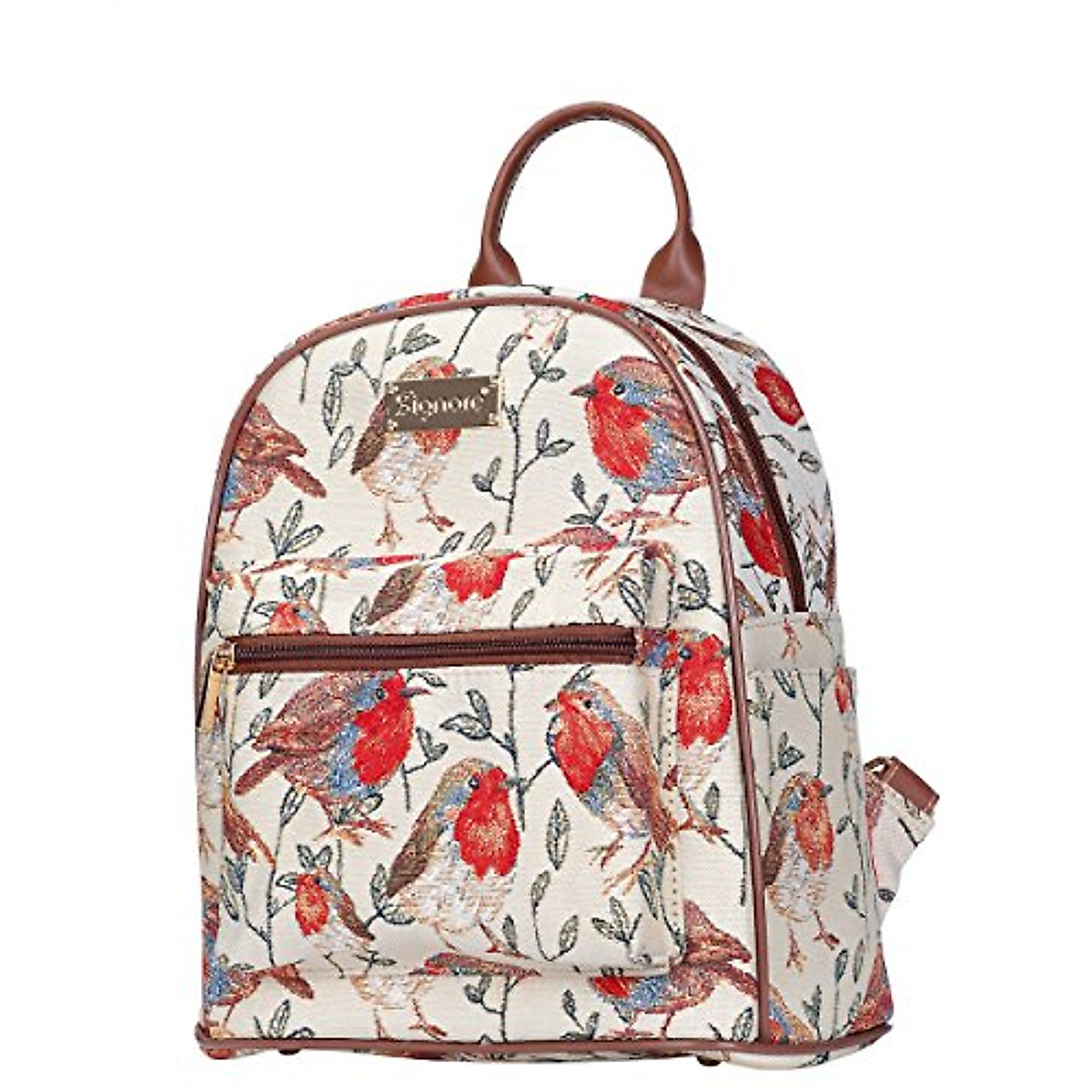 Signare Tapestry women Backpack Casual Daypack Robin Design (DAPK-ROB)