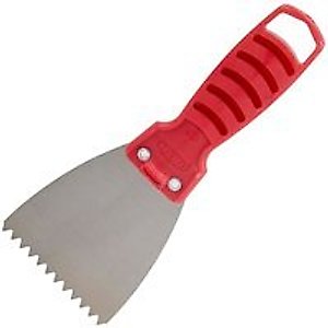 Hyde 3" Adhesive Spreader (1/4"x5/32" V-notch), High Carbon Steel
