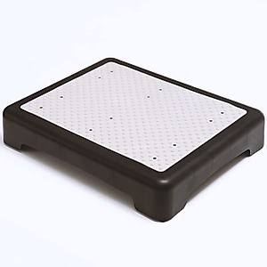 Indoor Outdoor Step Stool, 4” Portable Step Riser, Non-Slip Mobility Step Platform for Elderly & Disabled, Half Step for Stairs, Cars, Bed, Chair, Shower - Max Hold Up to 450 Lbs.