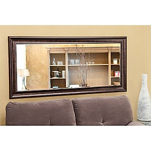 OBIOZZ Bedroom Floor Standing Mirror Home Oil Rubbed Bronze Full Length Leaner Mirror, Designed for Durability, Modern Design Full-Length Mirror