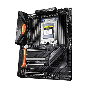 GIGABYTE TRX40 AORUS PRO WiFi (sTRX/AMD/TRX40/Fins-Array Heatsink/12+2 Phases Infineon Digital VRM/3x PCIe 4.0x4 M.2/Intel WiFi 6/Intel GbE LAN/ATX/Motherboard)