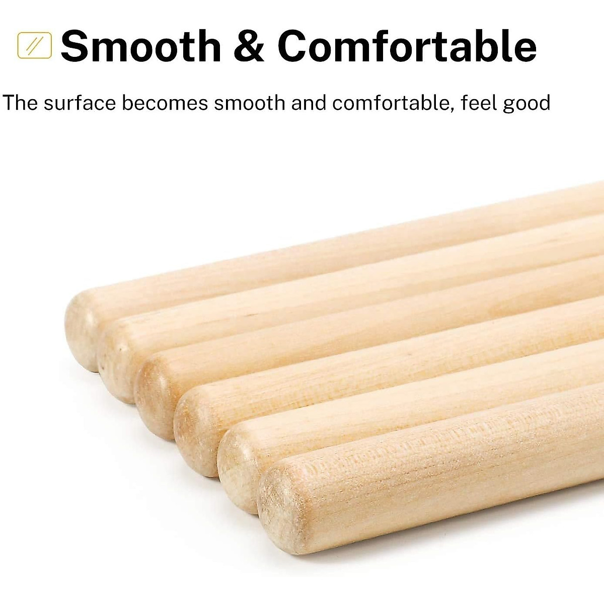 3 Pairs Drum Sticks, Winspeed 5A Classic Maple Wood Tip Drumsticks for Students and Beginners Musical Musical Instrument Percussion Accessories (40CM)