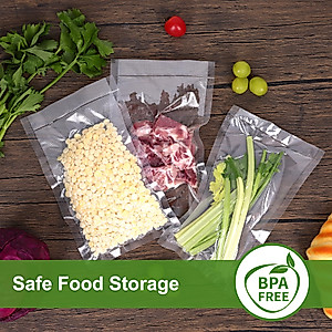 Moretoes 200pcs Vacuum Sealer Bags, Pint 6" x 10", BPA Free, Pre-cut Commercial Grade Vac Seal Meal Bags for Food Saver Storage, Meal Prep or Sous Vide