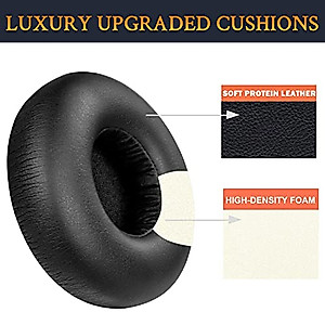 SOULWIT Earpads Replacement for AKG Pro Audio K402/K403/K420/K430/K450/K451/K452/Q460/K480 Headphones, Ear Pads Cushions for K24P/K26P/K412P/K414P/K416P, with High-Density Noise Isolation Foam