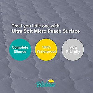 Bassinet Mattress Cover Compatible with Halo Bassinest Swivel Sleeper Bassinet Mattress Pad, 2 Pack, Microfiber, Waterproof and Soft, Grey