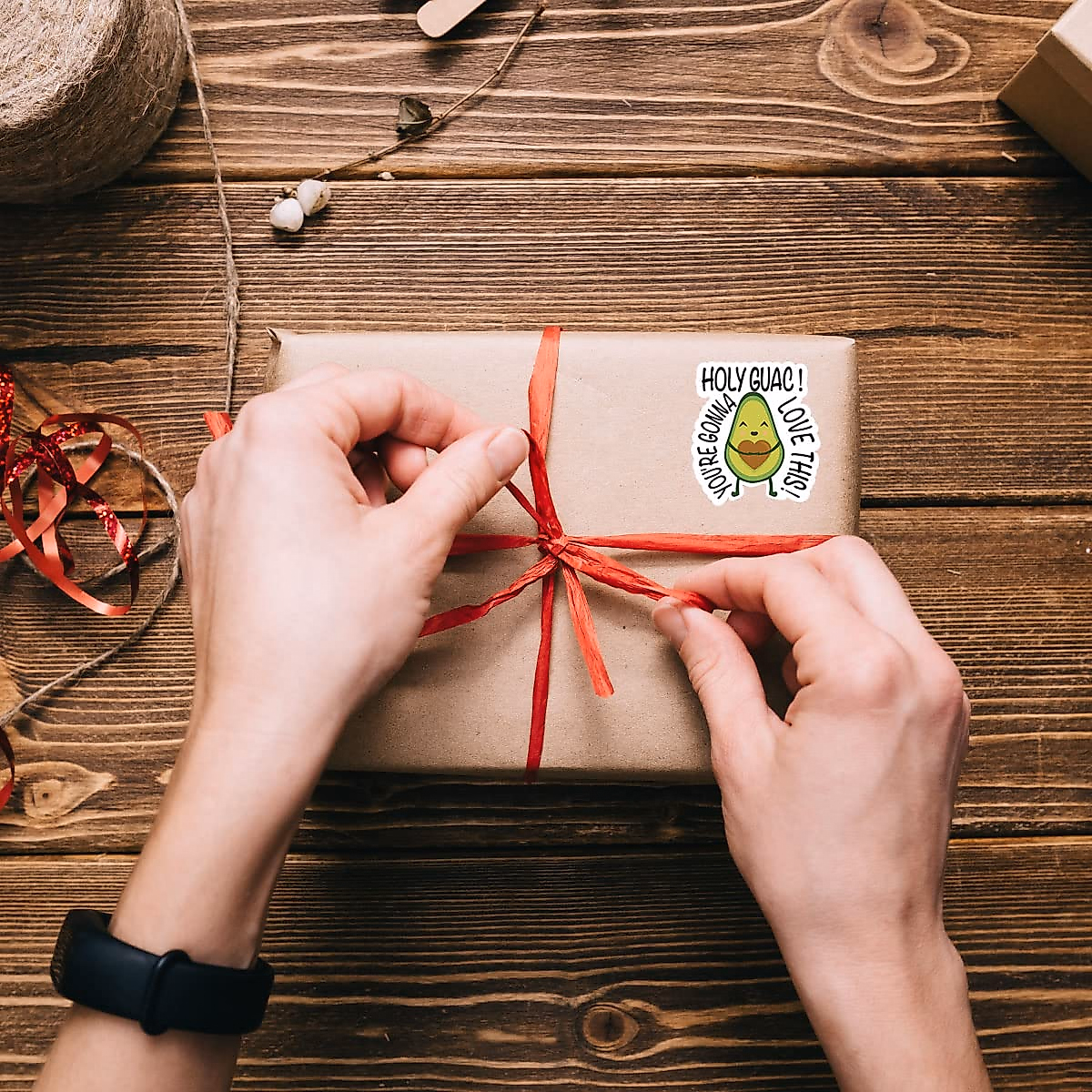 Wailozco 1.5'' You're Gonna Love This Avocado Stickers , Guacamole Stickers,Handmade Stickers,Business Stickers,Envelopes Stickers For Online Retailers,Handmade Goods,Small Business,500 Labels Per Roll