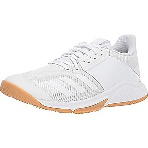 adidas Women's Crazyflight Team Volleyball Shoe, White/White/Gum, 12 M US