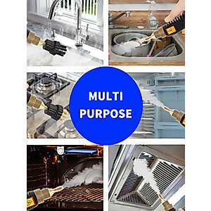 Moongiantgo 1700W High Pressure Steam Cleaner Handheld Portable Instant Steam Cleaning Machinefor Commercial Home USe Kitchen Bathroom Grout Tile Car Detailing (Black, 110V)