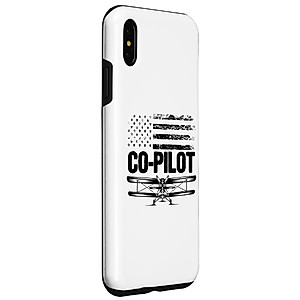 iPhone XS Max Vintage Airplane Flying Pilot Aircraft Co-Pilot Aviation-the Case