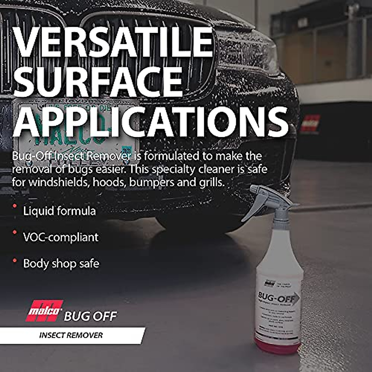 Malco Bug Off - Easy Removal from Auto Paint, Glass, Metal and Plastic Surfaces / 1 Gallon (107801)