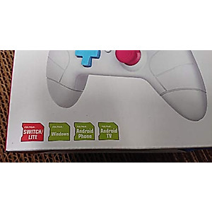 NEXiLUX Wireless Pro Mini Controller Compatible with Nintendo Switch (Motion Sensor & Turbo Enhanced), PC, Android Phone and Android TV - Light Gray (NXL-95227)