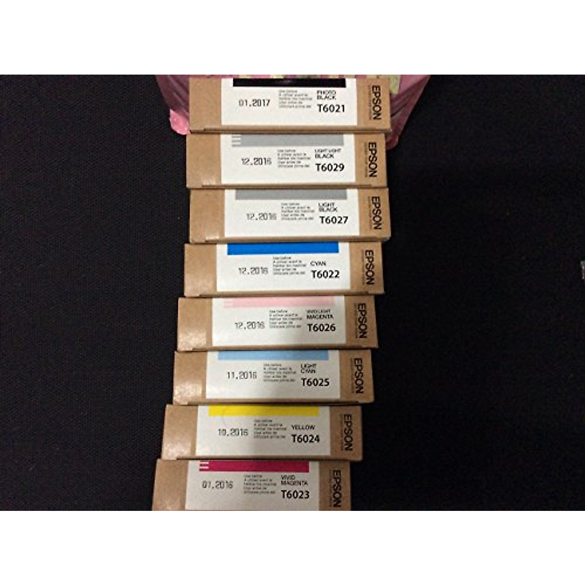 Epson Genuine 7880/9880 T6031, T6032, T6033, T6034, T6035, T6036, T6037, T6039 8 Colors Sealed in Retail Packaging