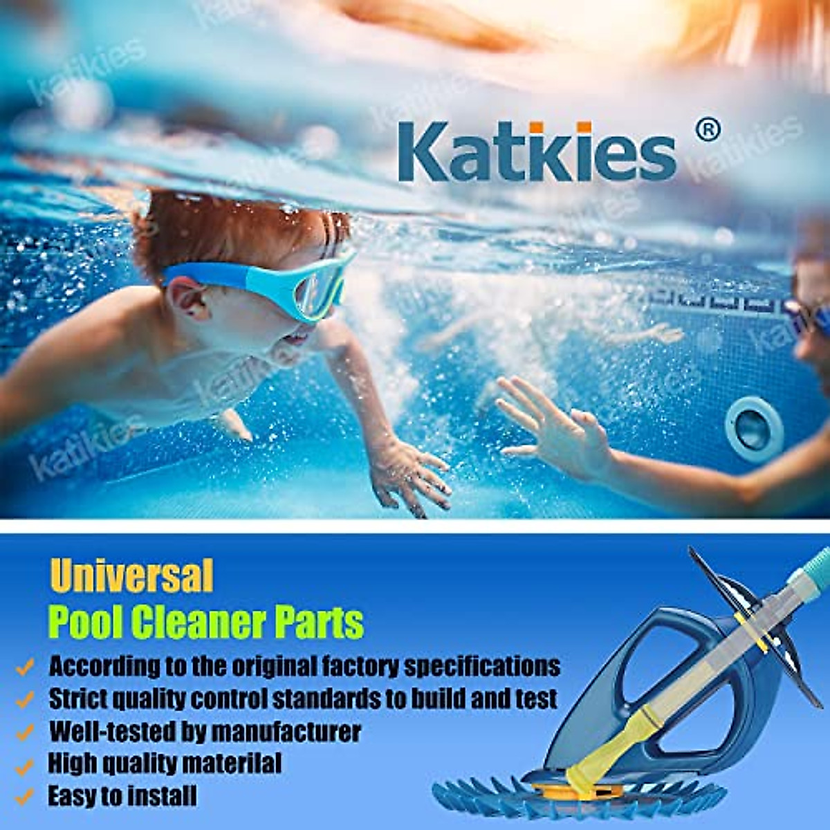 katikies Baracuda Pool Cleaner G3 Pro, G2, G3 Pool Cleaners Foot Pad (W70327, W83275, W72855, W69721) Replacement,Universal Parts for Baracuda G3 Pro, G3, G2 Pool Cleaner Foot Pad