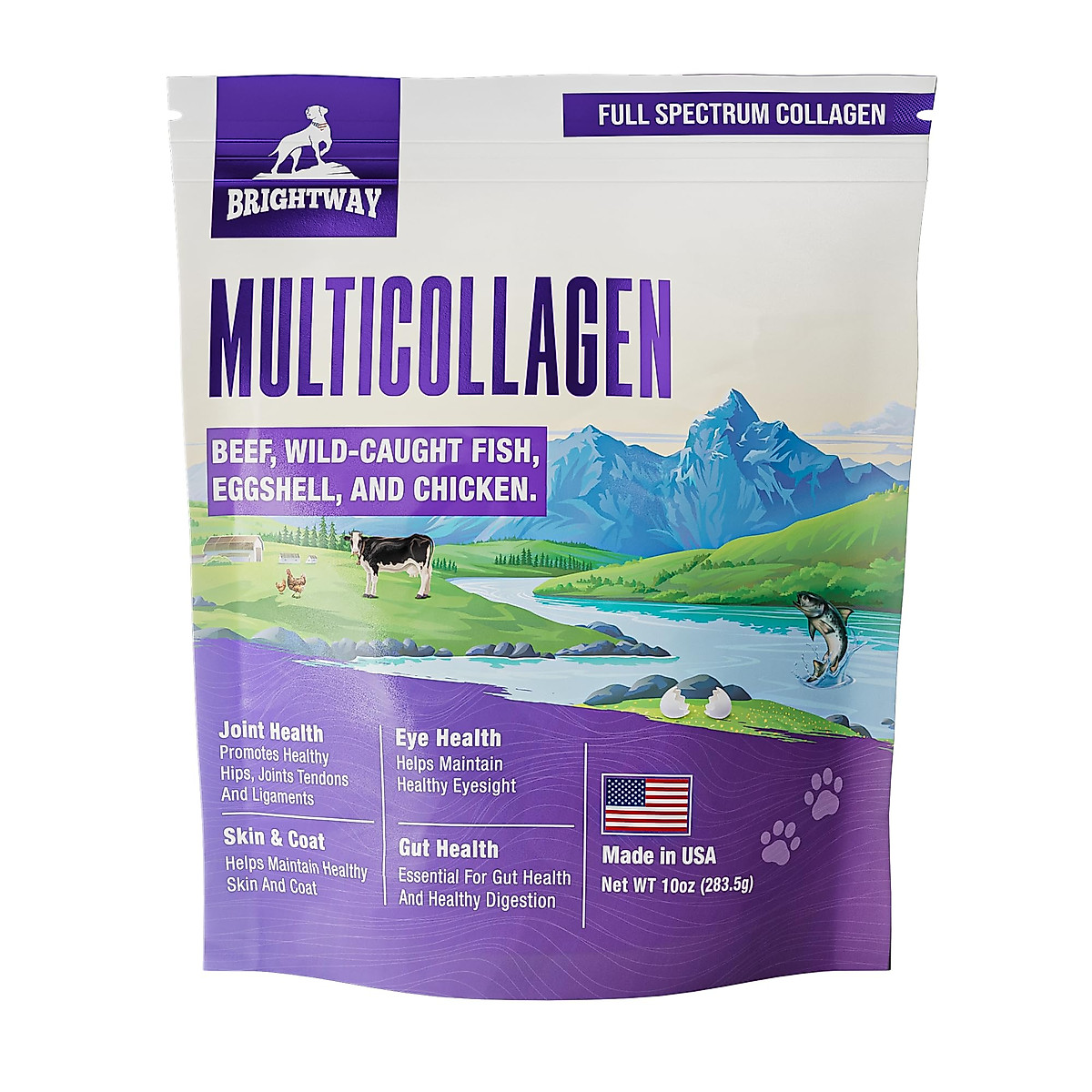 Multi-collagen Peptide Liquid Collagen For Dogs, Dog Collagen, Eggshell Powder Membrane For Dogs -Arthritis Support- Skin & Coat Health, Allergies,Dog Mobility Hip & Joint Pain Joint Supplement Relief