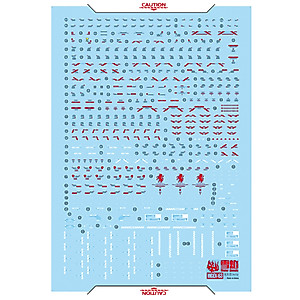 ANSAI High Precision Decals Decal for Hobby MG BARBATOS, MGRX-0 Unicorn VER.KA 1/100 Scale Model KIT (XY-MGX01)