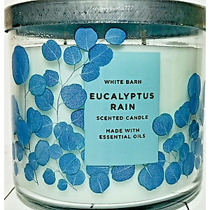 Bath and Body Works 14.5 oz / 411g Eucalyptus Rain 3-Wick Scented Candle