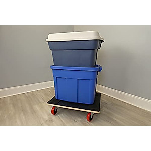 Move-It 3362 Premier 23-Inch x 12-Inch Rectangle Wood Platform Dolly, 530-lb Load Rating