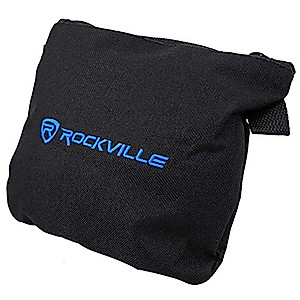 Rockville RSC5B Universal Black DJ Scrim Cloth Cover For X Stand+Carry Bag