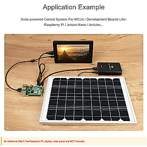 XYGStudy Solar Power Manager Embedded Rechargeable 10000mAh Li-Po Battery Supports 6V~24V Solar Panels with Multi Protection Circuits