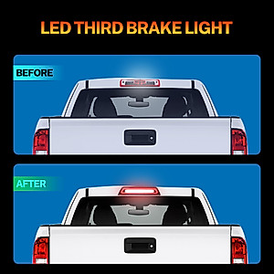 AUTOXBERT Third 3rd Brake Light for 2016-2023 Toyota Tacoma 2016 2017 2018 2019 2020 2021 2022 2023 Limited SR SR5 TRD Waterproof LED High Mount Stop LED Third Brake Light(For Double Cab ONLY)