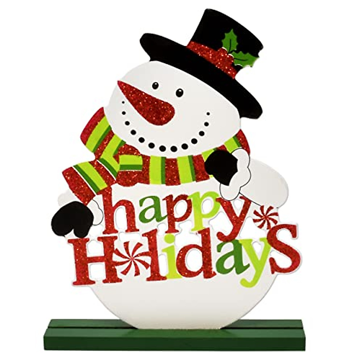 6 Christmas Table Decorations for Dinner Party Coffee Table Snowman Santa Reindeer Noel Joy Believe Merry Christmas Happy Holidays Centerpiece