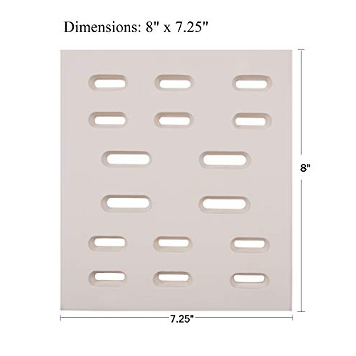 GasSaf Ceramic Radiant Replacement for Bakers & Chefs, SAMS & Turbo, Fiesta, Grand Hall, Members Mark Gas Grill (8" x 7.25")(6-Pack)