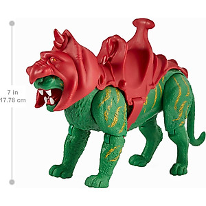 Masters of the Universe Origins Battle Cat 6.75-in Action Figure, He-Man's Loyal Tiger-like Eternian Creature for MOTU Storytelling Play and Display with Origins 5.5-in Figures, Gift for Kids Age 6+