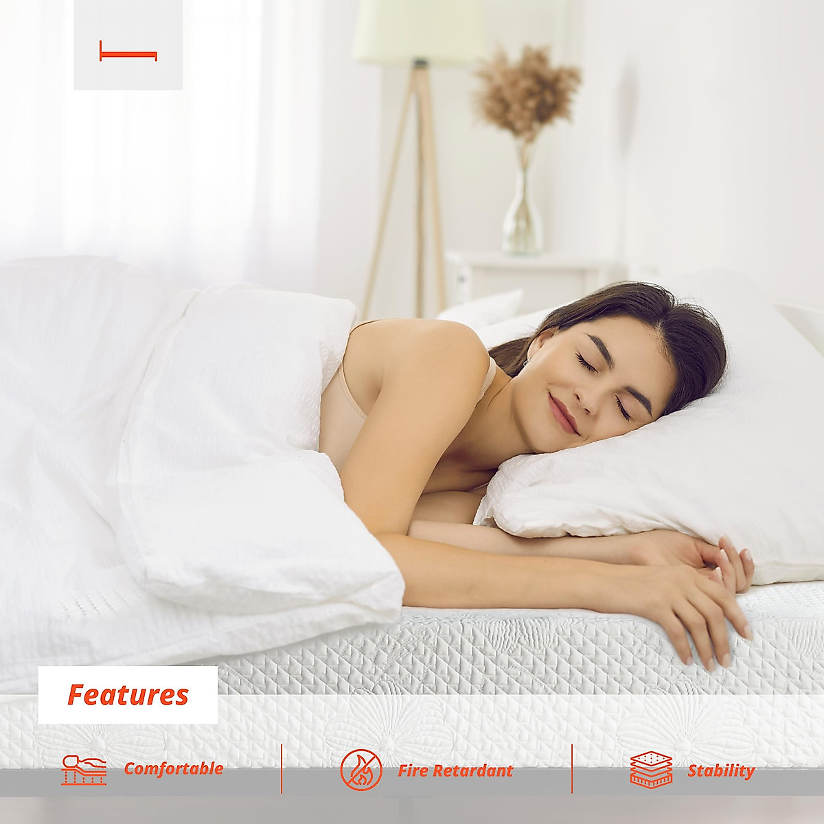 PrimaSleep King Mattress, 9 Inch Gel Memory Foam Mattress, Gel Infused for Comfort and Pressure Relief, CertiPUR-US Certified, Bed-in-a-Box, Medium Firm, King Size