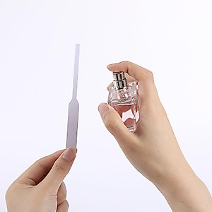 100 Pcs Perfume Test Strips Disposable White Perfume Paper Test Strips for Fragrances Scents Essential Oils Aromatherapy Testing