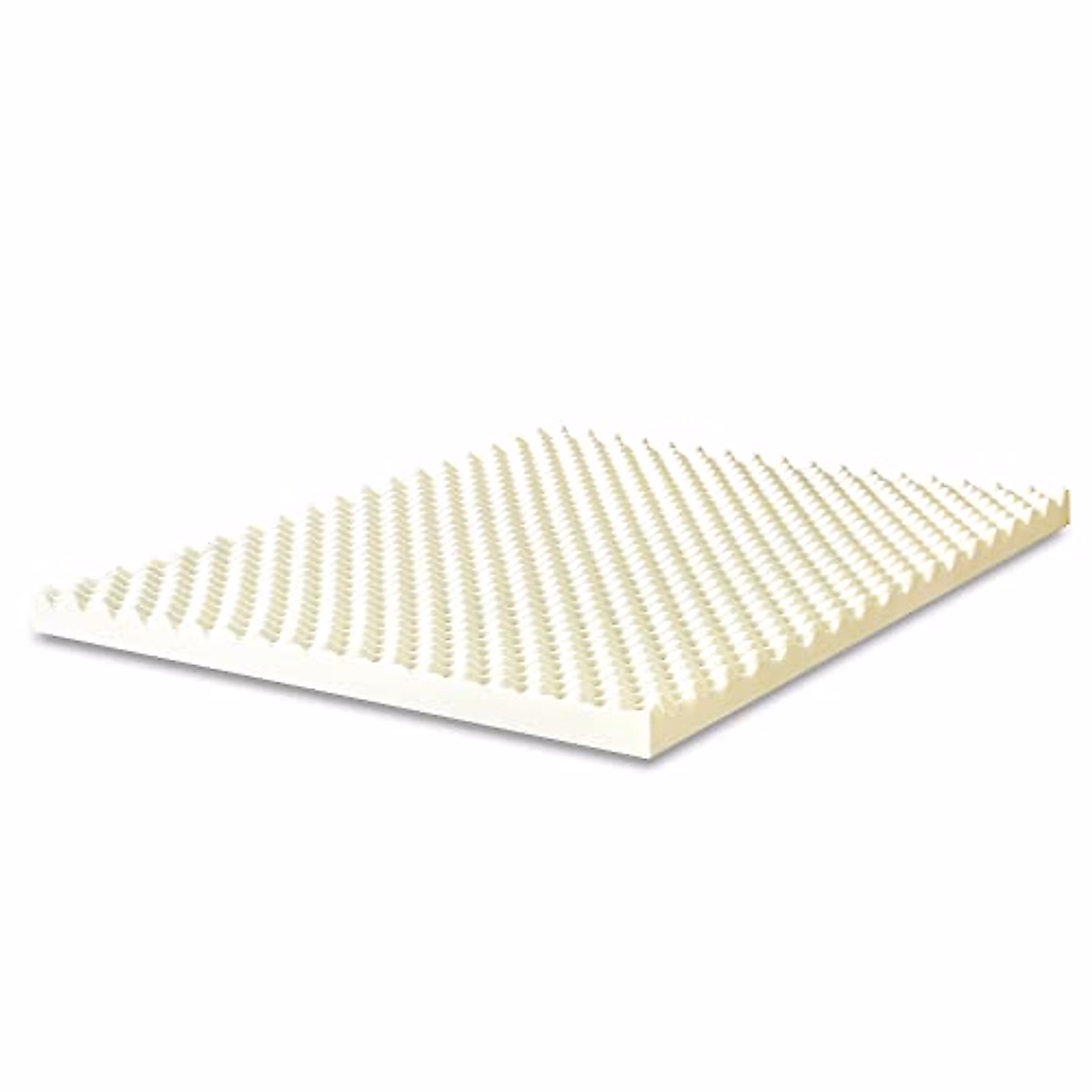 ZINUS 3 Inch Copper Cooling Memory Foam Mattress Topper with Airflow Design, King White