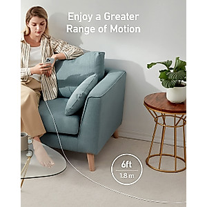 Anker Powerline III Lightning Cable 6 Foot iPhone Charger Cord MFi Certified for iPhone 11 Pro Max, 11 Pro, X, Xs, Xr, Xs Max, 8, 8 Plus, 7 and More, Ultra Durable (White)