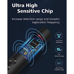 MADELONE Anti Spy Detector - for Wireless Audio Bug Camera, Bug Detector, Privacy Protector, 5 Levels Sensitivity, Portable Pen Shape for Home Office Travel