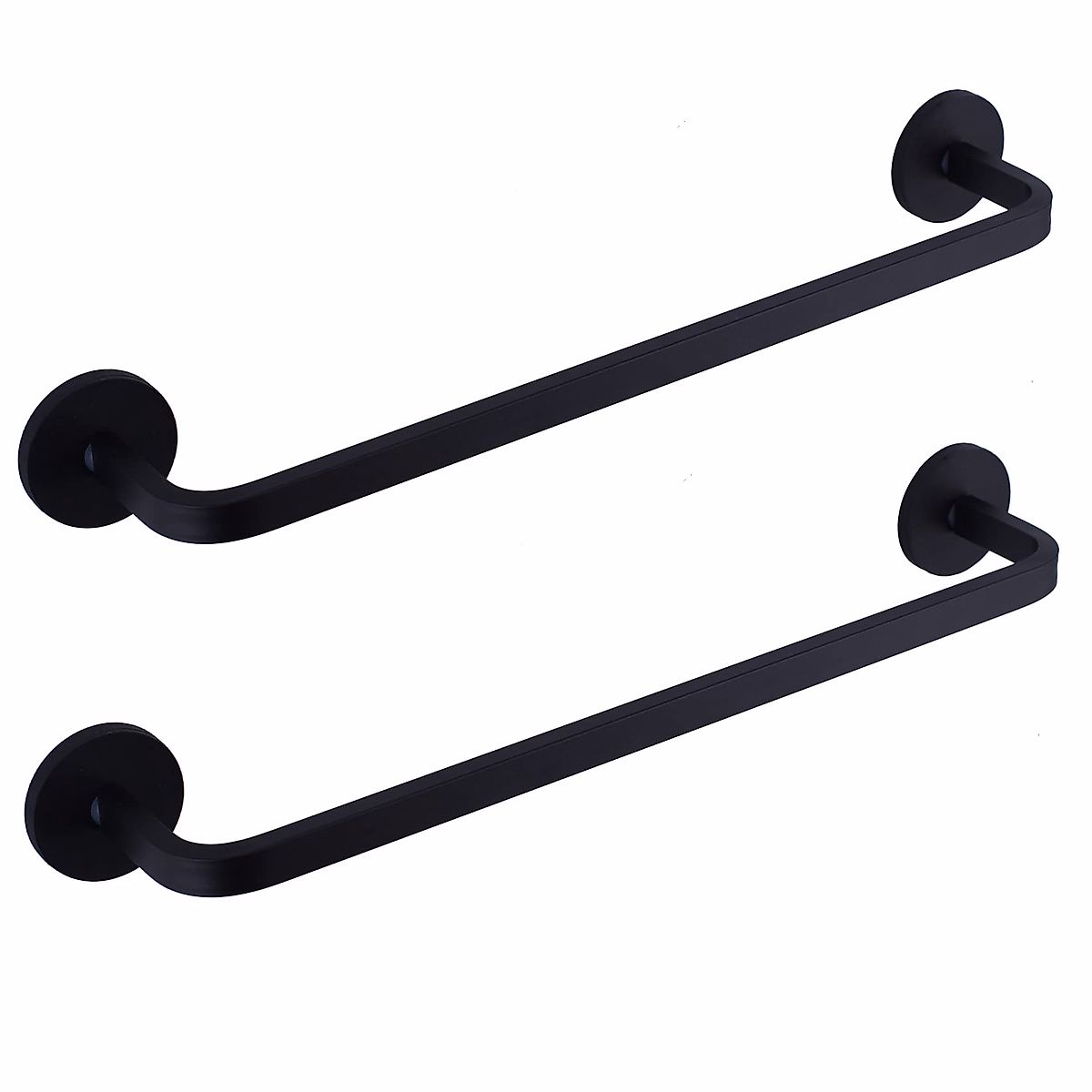 LEKUSHA 2 Pieces Magnetic Towel Bar for Refrigerator, Magnetic Towel Holder Towel Hook Hanger for Fridge, Kitchen Stove, Oven, Dishwasher, Sink Laundry Washing Machine Black